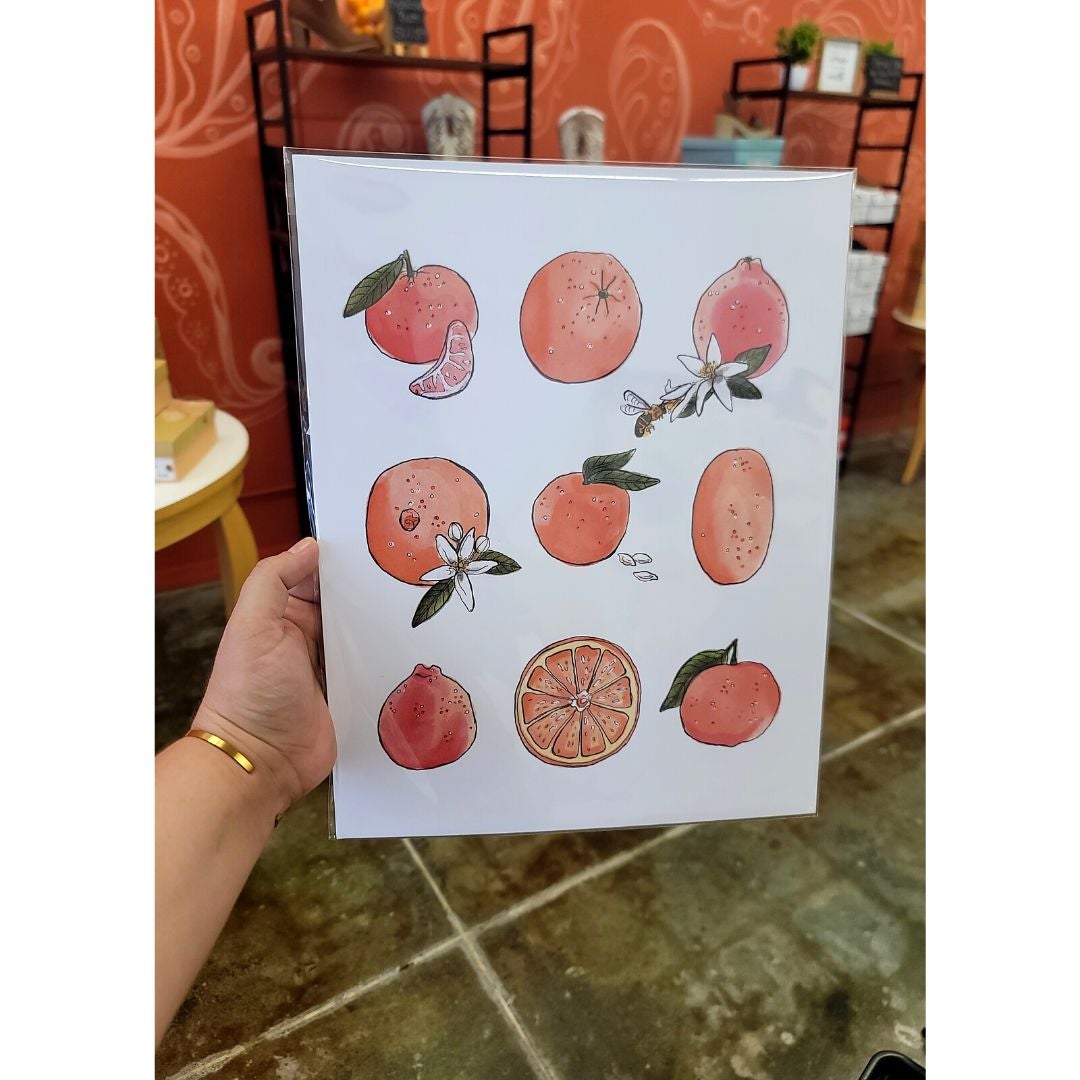 Citrus Chart Print | Honey Belles Boutique and Gifts